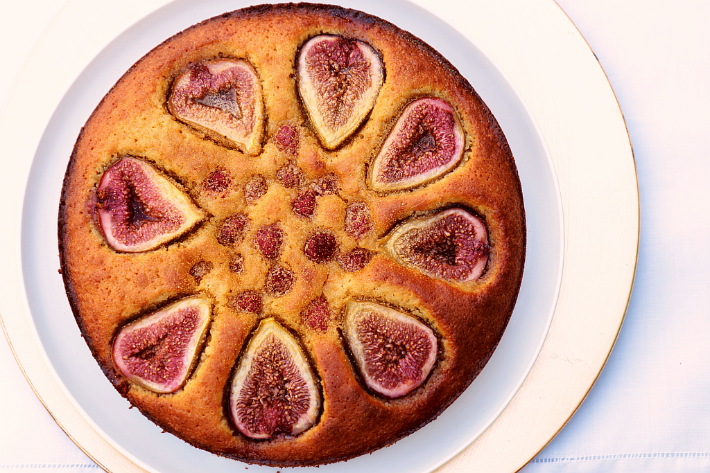 Fig, raspberry and ginger cake – Simple food